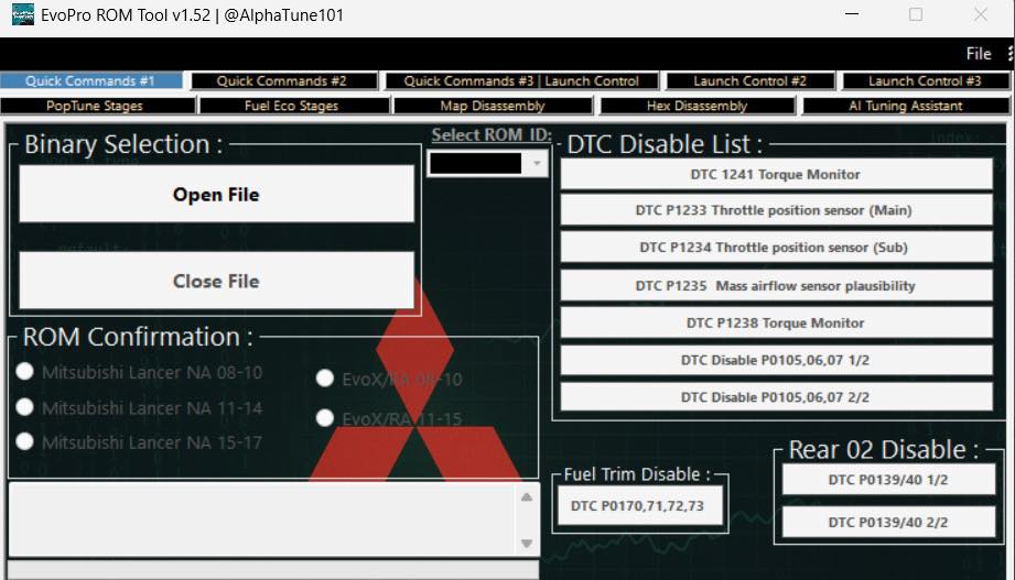EvoPro v2.18 Mitsubishi ROM Editor Patch Tool
